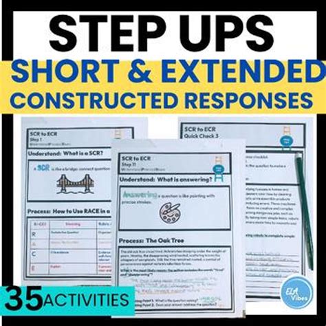 Scr And Ecr Short And Extended Constructed Response Worksheet 3rd 4th 5th Grade Etsy