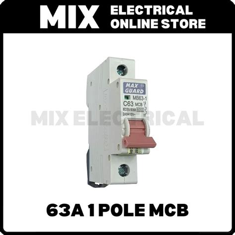 Maxguard Genuine 1 Pole 6ka Miniature Circuit Breakers Mcb Mcb 6a 10a