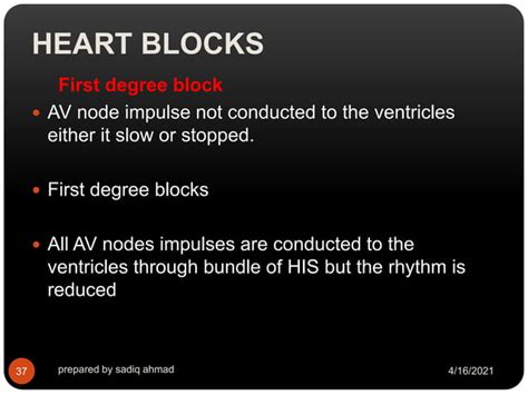 Disorders Of Cardiac Conductionheat Blockspacemaker Ppt