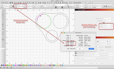 Radius Measurement Is Wrong LightBurn Software Questions LightBurn Software Forum