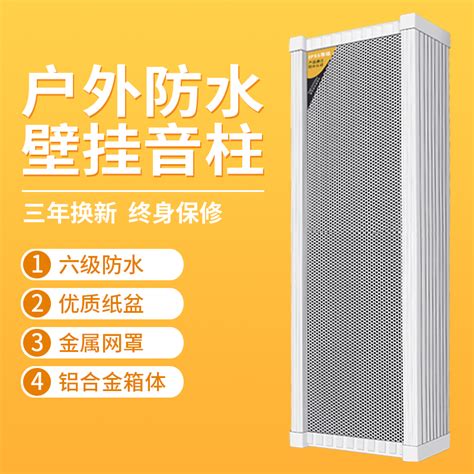 室外防水音柱户外壁挂式音箱定压广播喇叭校园公共广播系统套装 虎窝淘