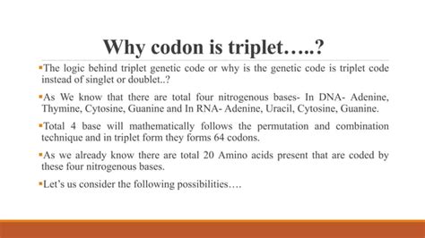 Genetic Code Deciphering Propertie And Code Dictionary Pptx Programming Languages Computing