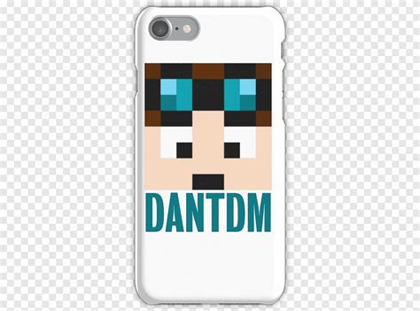 Minecraft 티셔츠 Youtuber 얼굴 의류 Dantdm 얼굴 직사각형 Png Pngegg