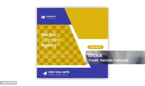 마케팅 소셜 미디어 포스트 디자인 인스타그램 포스트 템플릿 소셜 미디어 게시물 템플릿입니다 최신 웨비나 템플릿 0명에 대한 스톡 벡터 아트 및 기타 이미지 Istock