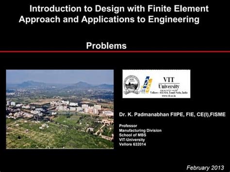 Introduction To Finite Element Analysis Pptx