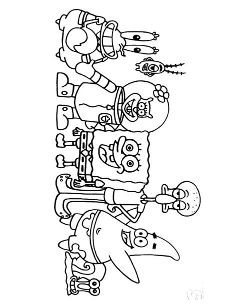 Spongebob Coloring Pages Free Printable Pdf