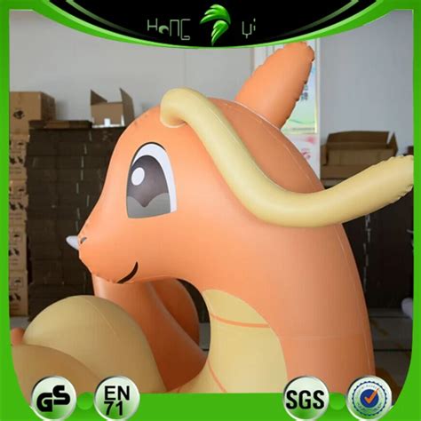 Custom Inflatable Orange Dragon Girl Sexy Cartoon Toy