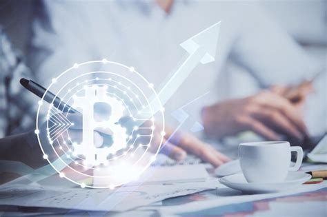 Premium Photo Double Exposure Of Blockchain Theme Drawing Over People Taking Notes Background