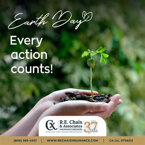 🌍 Happy Earth Day From Re Re Chaix And Associates Insurance Brokers