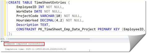 Sql Server Create Table With Primary Key Sql Server Guides