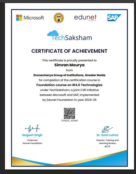Techsaksham Industry40 Womenintech Digitalskills Microsoft Sap