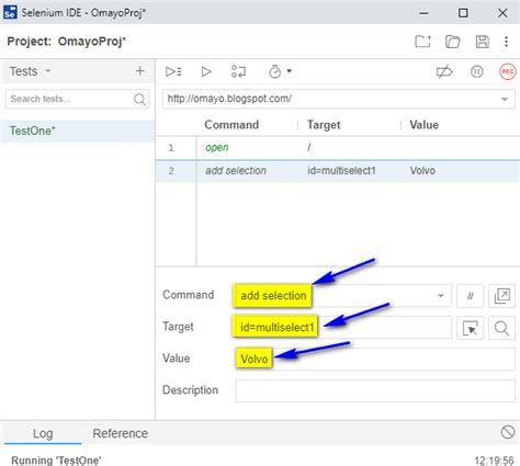 New Selenium Ide Using ‘add Selection Command For Selecting Multi Selection Box Field Options