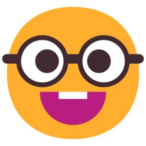 Nerd Face Emoji Meaning From Girl Guy Emojisprout