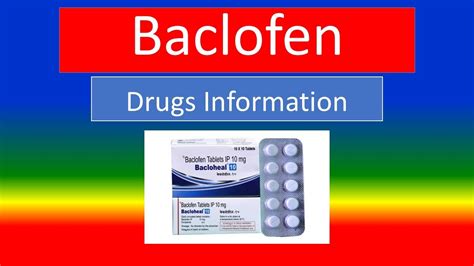 Baclofen Generic Name Brand Names How To Use Precautions Side Effects Youtube