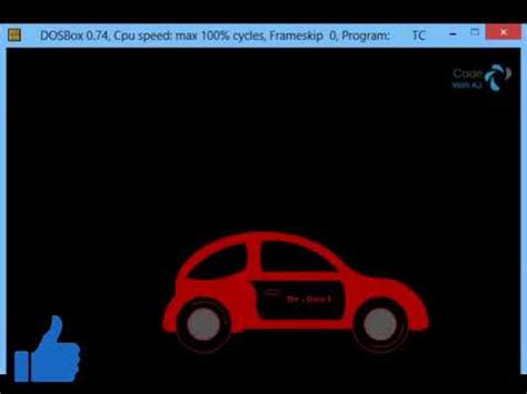 Moving Car Program In C C Graphics YouTube