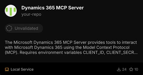 Dynamics 365 Mcp Server Mcp Servers · Lobehub