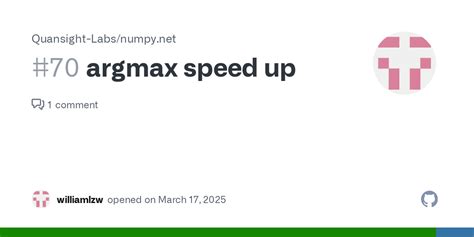 Argmax Speed Up · Issue 70 · Quansight Labs · Github