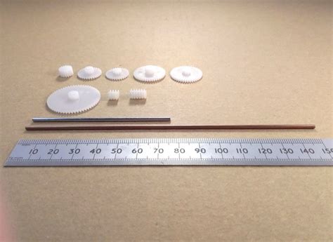 Miniature Plastic Cog Gear Wheel Worm Or Shaft With 2mm Hole Etsy