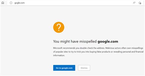 What Is The Website Typo Protection Feature In Microsoft Edge I Have A Pc