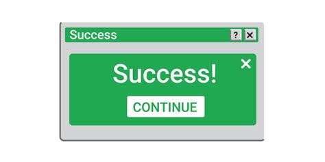green success notification on screen old window message 52016034