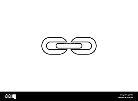 Chain Link Icon Connection Sign Vector Illustration Linked Interface Web Design Stock Vector