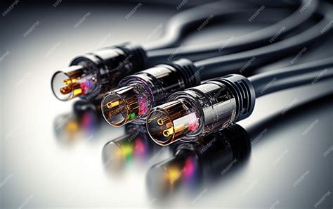 Premium Photo Tosl Cable On Black Background