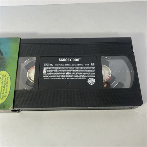Scooby Doo 2002 Vhs Tape • Includes Never Before Seen Footage