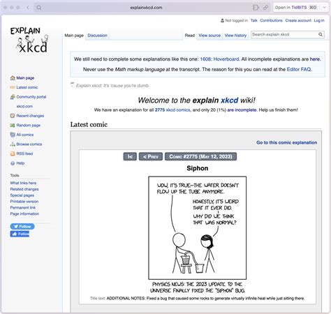 Explain XKCD Is A Black Hole TidBITS