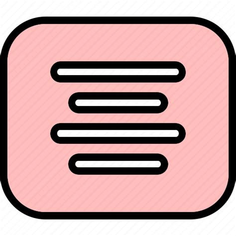 Align Alignment Center Paragraph Text Page Icon Download On