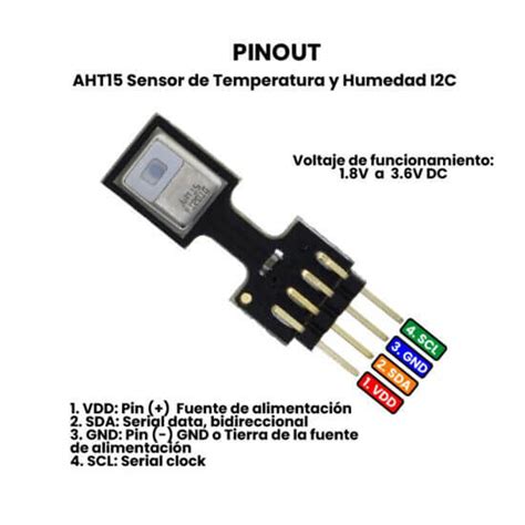 Aht15 Sensor De Temperatura Y Humedad I2c Unit Electronics