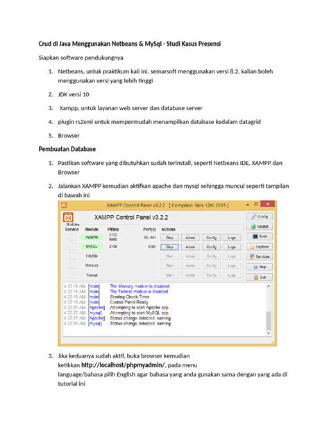 Crud Java Dengan Mysql Di Netbeans Pdf