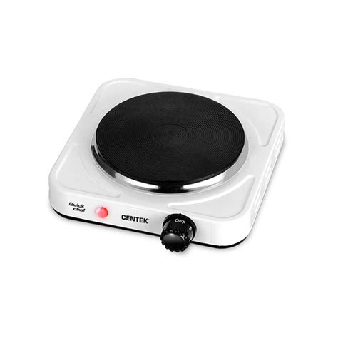 Плитка электрическая Centek Ct 1506 белый 1конф ЧУГУН 155мм 1000Вт