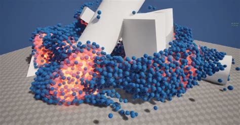 artist simulates 50 000 self colliding particles on a 7 year old gpu