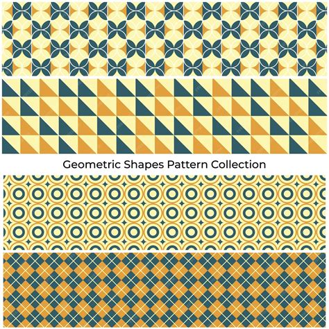 Premium Vector Geometric Shapes Pattern Collection