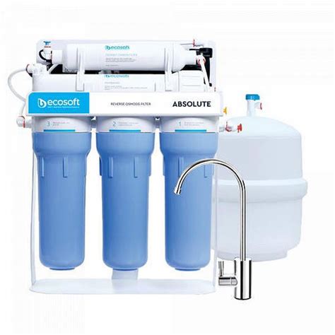 Ecosoft Фильтр обратного осмоса Absolute 5 50p с помпой на станине 75 галл сутки Dupont
