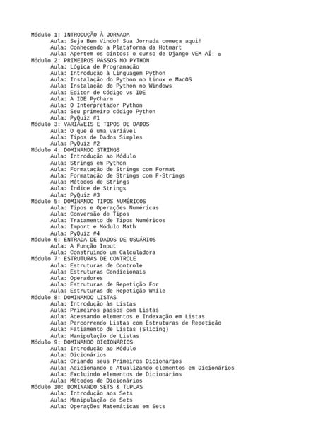Módulos Pdf Python Linguagem De Programação Programação