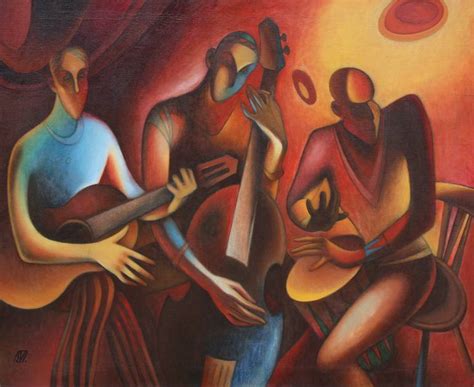Jazz Trio Painting By Serge Vasilendiuc Saatchi Art