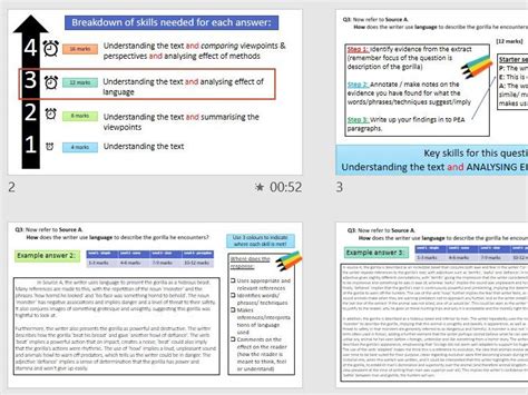 AQA Lang Paper 2 Full Walkthrough With Model Answers Section A Teaching Resources