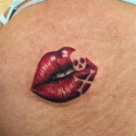 Lip Print Tattoos Kiss Tattoos Skull Tattoos Body Art Tattoos Hand