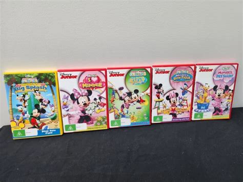 Disney Junior Minnie Mouse Mickey Mouse Clubhouse Dvd Bundle Region Cartoon Eur