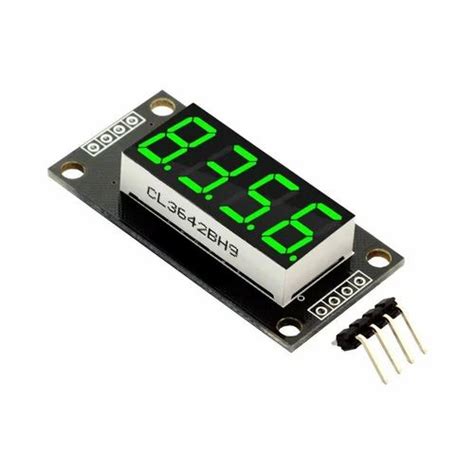 Tm1637 Green 7 Segment 4 Digit 036 Digital Tube Led Display Module At