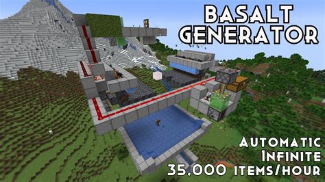 Simple Basalt Generator Fully Automatic Minecraft 116 118