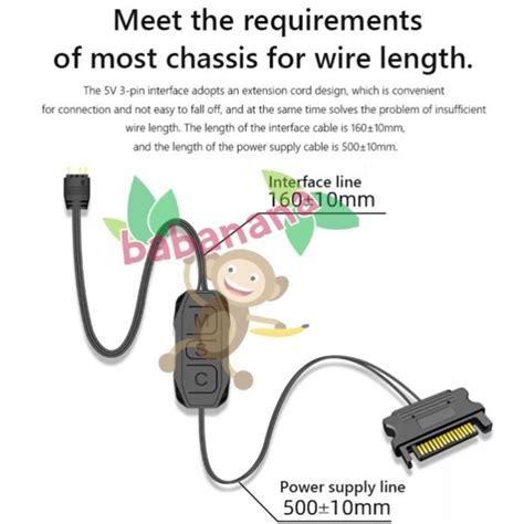 Jual Coolmoon Ar 1 Argb Controller 5V 3 Pin Power Sata Mini Rgb Hub Aura Shopee Indonesia