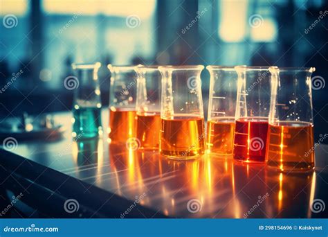 Laboratory Experiment In Science Research Lab Laboratory Test Tubes In Science Research Lab Ai