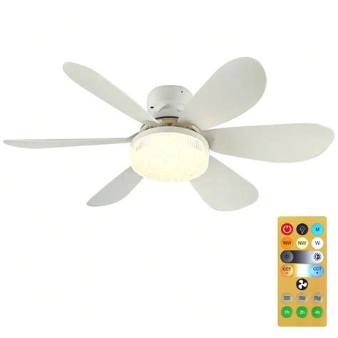 Silent Dimmable Fan Light Ceiling Fans Blades In With Modern Led Lamp Fan Gear