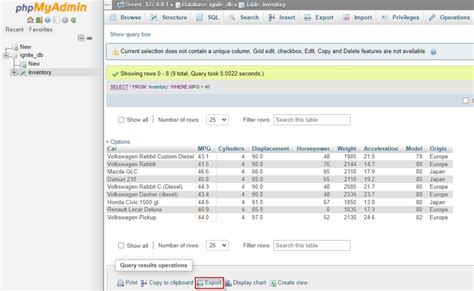 How To Export Mysql To A Csv Dashboardpython Be On The Right Side