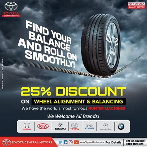 Toyota Announces Major Discount On Wheel Alignment And Balancing For