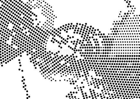 Halftone Monochrome Texture With Dots Minimalism Black And White Background For Posters