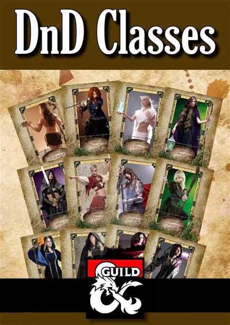 Dungeons And Dragons Classes Player Handouts Dungeon Masters Guild