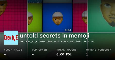 Untold Secrets In Memoji Collection Opensea
